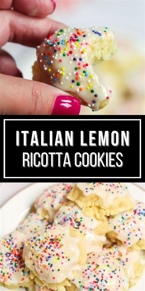 Italian Lemon Ricotta Cookies Grandmas Recipe It Is A Keeper