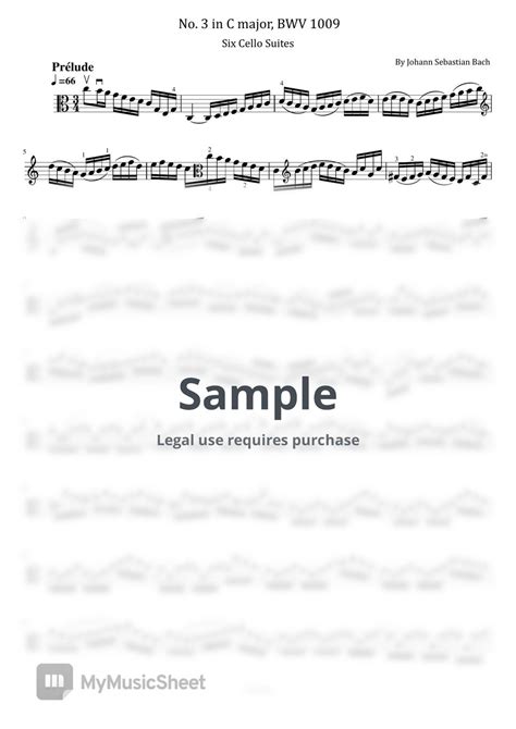 Johann Sebastian Bach Bach 6 Cello Suites No 3 In C Major BWV
