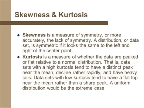 Distinguish Between Skewness And Kurtosis Image To U