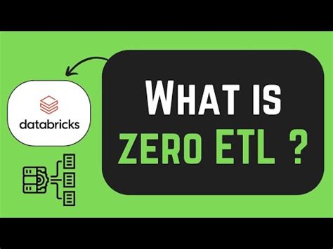 What Is Zero ETL YouTube