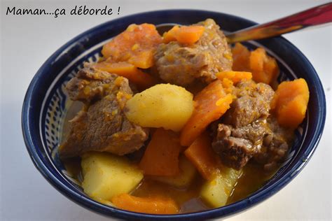 Sauté de veau aux épices potimarron et pomme de terre Maman ça déborde