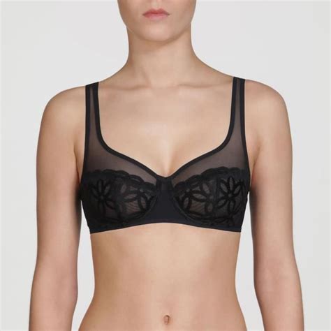 DIM Soutien Gorge Avec Armatures Generous Mod Broderie Noir Femme Noir
