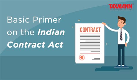 Basic Primer On The Indian Contract Act