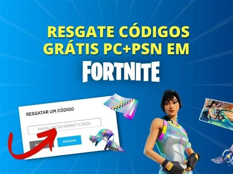 Resgatar códigos Fortnite PC e PS4 Prêmios de graça
