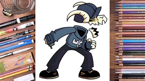 How To Draw TABI FRIDAY NIGHT FUNKIN YouTube