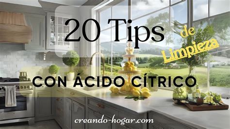 Ácido Cítrico 20 Trucos para una Limpieza Brillante y Ecológica
