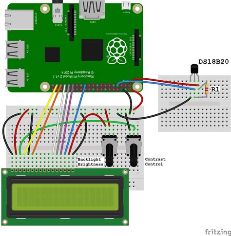 Raspberry Pi DS18B20 Temperature Sensor Tutorial Circuit Basics