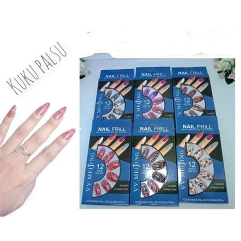 Jual Kuku Panjang Palsu Dengan Aneka Motif Dan Warna Di Seller Alfonso