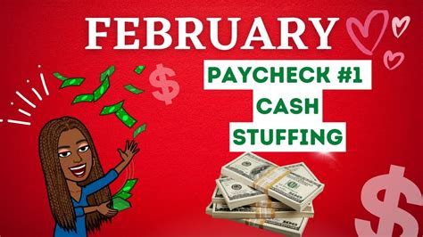 February Paycheck Cash Envelope And Sinking Fund Stuffing
