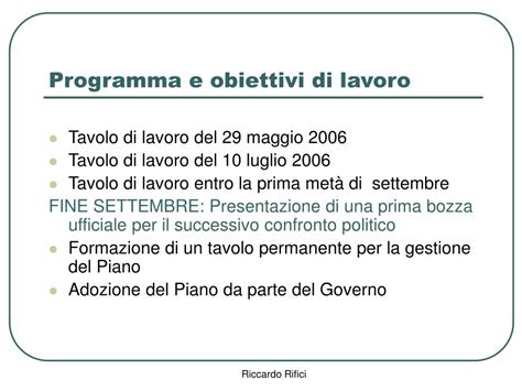 Ppt Verso Un Piano Dazione Nazionale Per Il Gpp Powerpoint