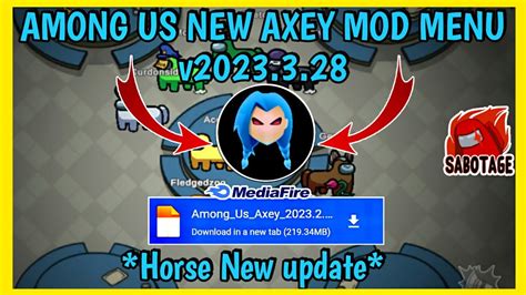 Among Us New Axey V2023 3 28 Mod Menu Apk Free Chats All Unlock