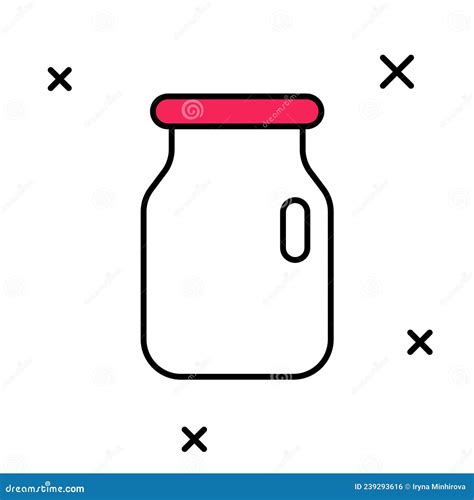 Frasco De Vidrio De Esquema Relleno Con Icono De Captura De Pantalla