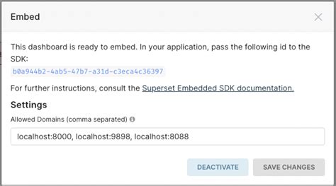 Forbidden Error When Trying To Embed A Dashboard View It Using A