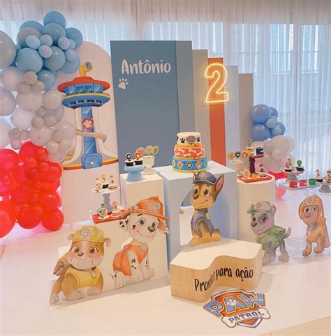 Pin em cumple 5 mi príncipe em 2024 Decoraçao patrulha canina