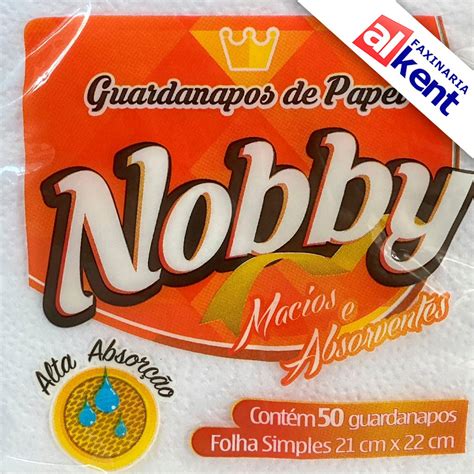 Guardanapo De Papel Nobby Folha Simples 21x22 50 Unidades Alkent
