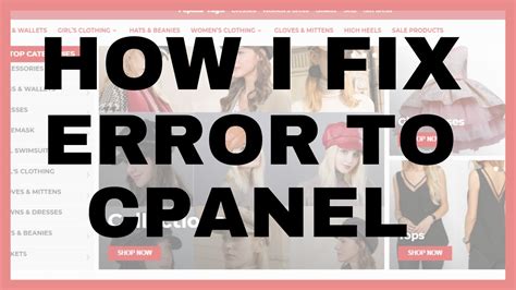how to fix error to cpanel woocommerce store youtube