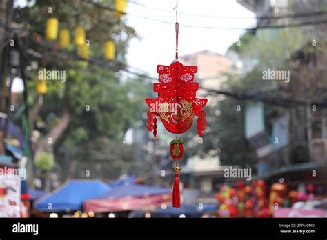 Hanoi Januar Eine Dekoration In Form Des
