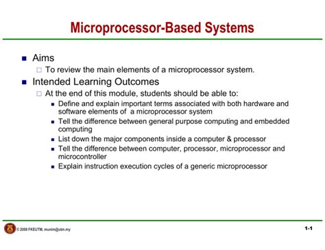microprocessor based systems