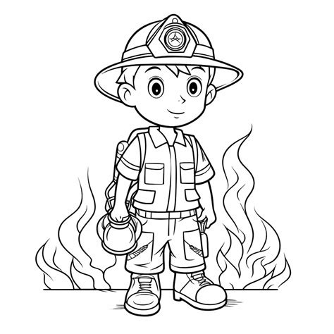 Kind Und Feuer Ausmalbild Kostenlos Herunterladen