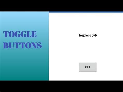 Toggle Button In Android On Off Button In Android How To Switch