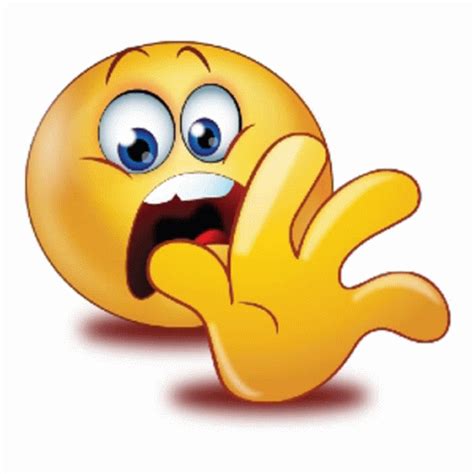 Scared Emoji Sticker Scared Emoji Stop Discover Share GIFs