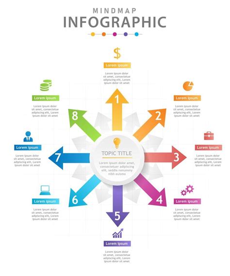 Infographic Template For Business 6 Steps Modern Mindmap Diagram With