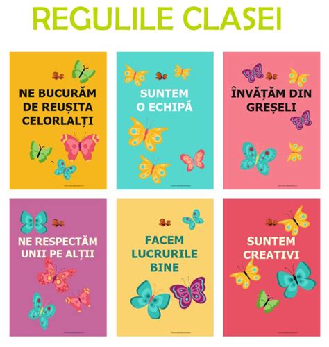 Decor Clasa Regulile Clasei Fluturasi Artofit
