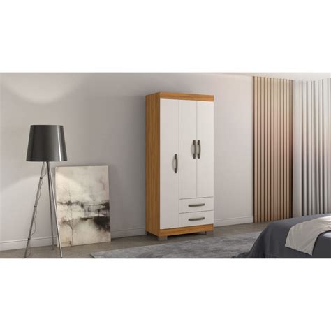 Guarda Roupa Solteiro 3 Portas 2 Gavetas Notável NT 50 Schumann