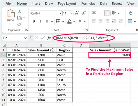 Using The MAXIFS Function In Excel Step By Step Guide With Examples