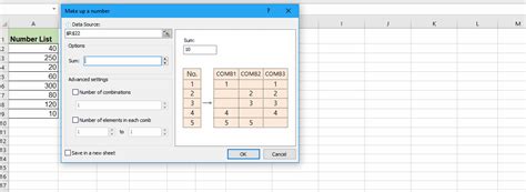 How To Find All Combinations That Equal A Given Sum In Excel