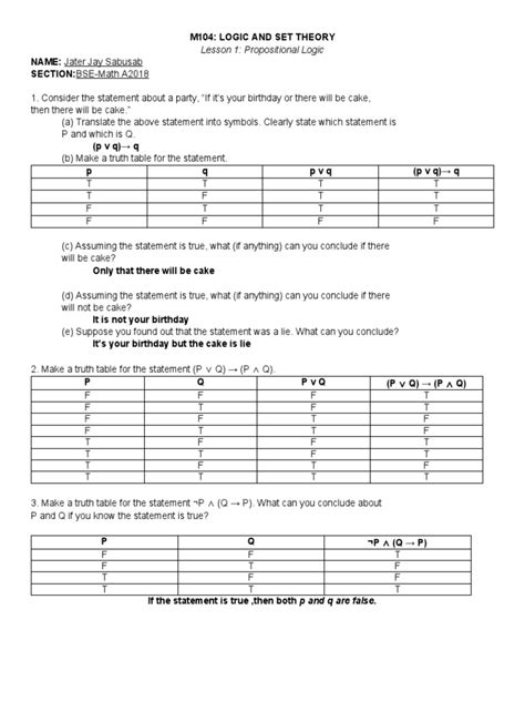 lesson 1 propositional logic pdf mathematical logic western philosophy