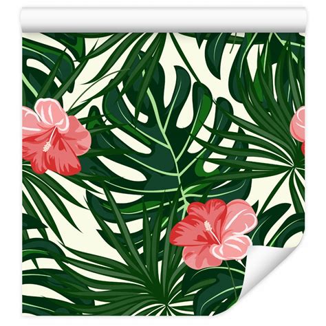 Tapeta do sypialni monstera liście tropikalne T0103 Cena Opinie