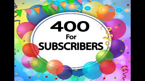 My 400 Subscribers Intro YouTube