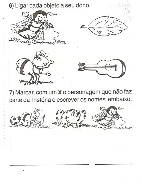A Cigarra E A Formiga Atividades