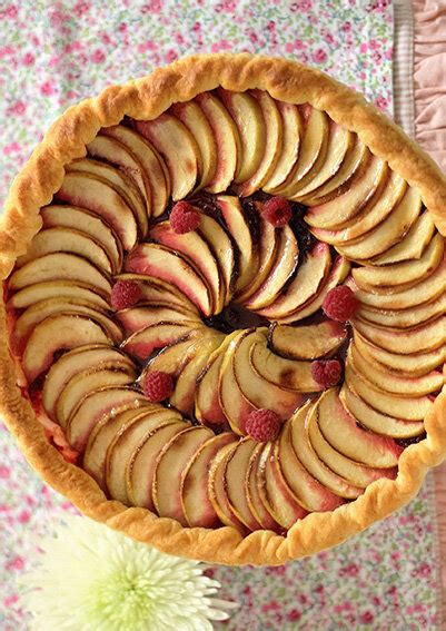 TARTE FINE AUX POMMES ET FRAMBOISES YAPASPLUSIMPLE C EST TRES