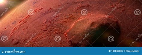 Olympus Mons Volcano On Planet Mars Largest Volcano In The Solar