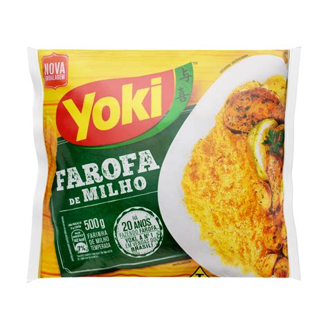 FAROFA DE MANDIOCA TRADICIONAL YOKI PACOTE 400G GTIN EAN UPC