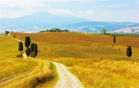 Set Of The Film The Gladiator Terrapille Farm Road Valdorcia