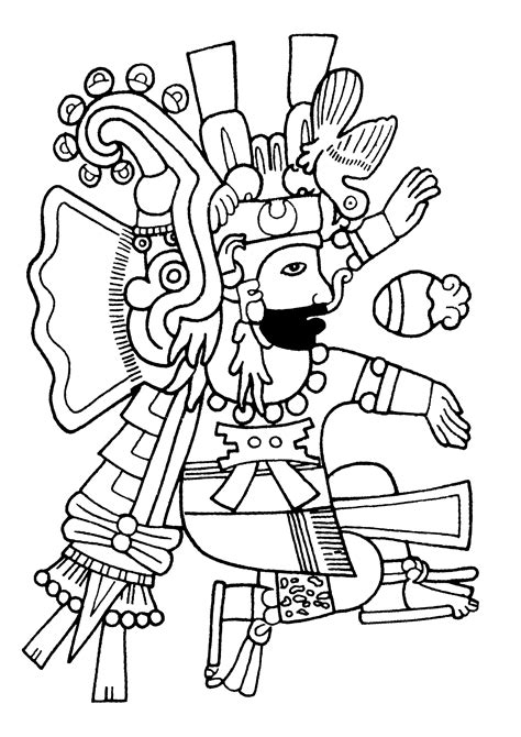 Desenhos para colorir de Maias astecas e incas para baixar Páginas