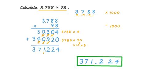 question video multiplying a decimal by a two digit integer nagwa