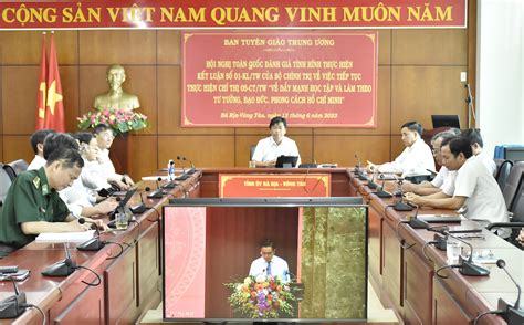 Hội nghị toàn quốc đánh giá tình hình thực hiện Kết luận số 01 KL TW