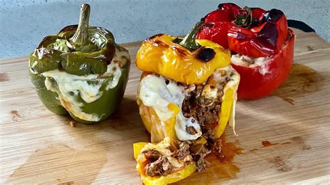 Recette De Poivrons Farcis À La Viande Hachée Facile Et Rapide Deli