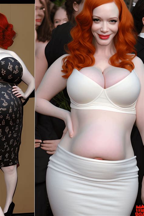 Christina Hendricks Mad Men Bubblebutt Fattiddies Chubby Belly Hang Vorebelly Massive Fat Belly