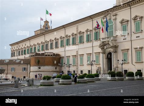 Vue Sur Le Palais Quirinale De Rome Italie Sur 16 Juin 2021