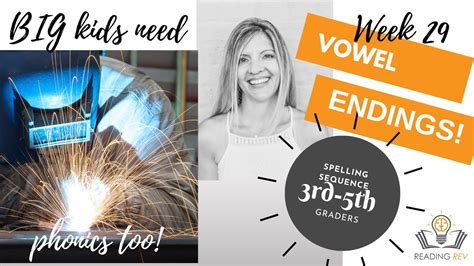 Vowel Endings Or Welded Sounds Orton Gillingham Lesson YouTube