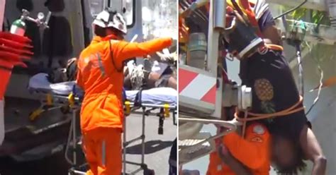 Vídeo Homem tenta furtar fiação elétrica e o pior acontece imagens