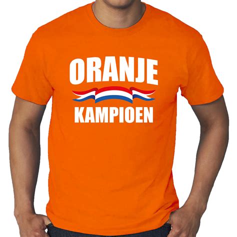 Grote Maten Oranje T Shirt Holland Nederland Supporter Oranje
