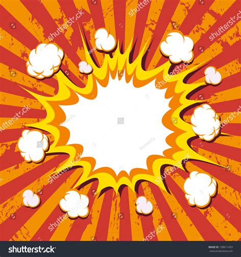 Background Art Boom Comic Book Explosion Stock Vector Royalty Free
