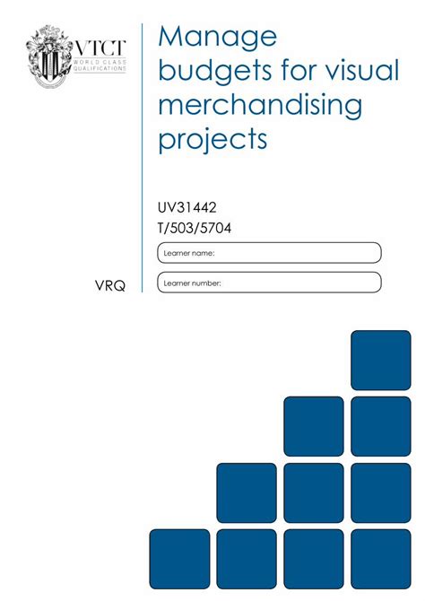 PDF Manage Budgets For Visual Merchandising Projects FileManage
