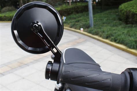 FENRIR CNC Aluminum Alloy Cafe Racer Round Black Motorcycle Bar End